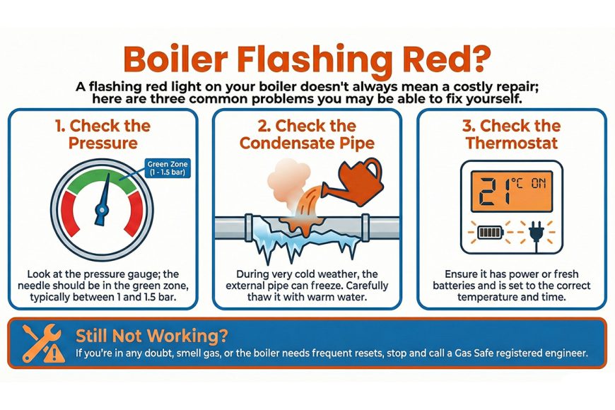 Red Light Flashing on Boiler? Common Reasons & How to Fix It