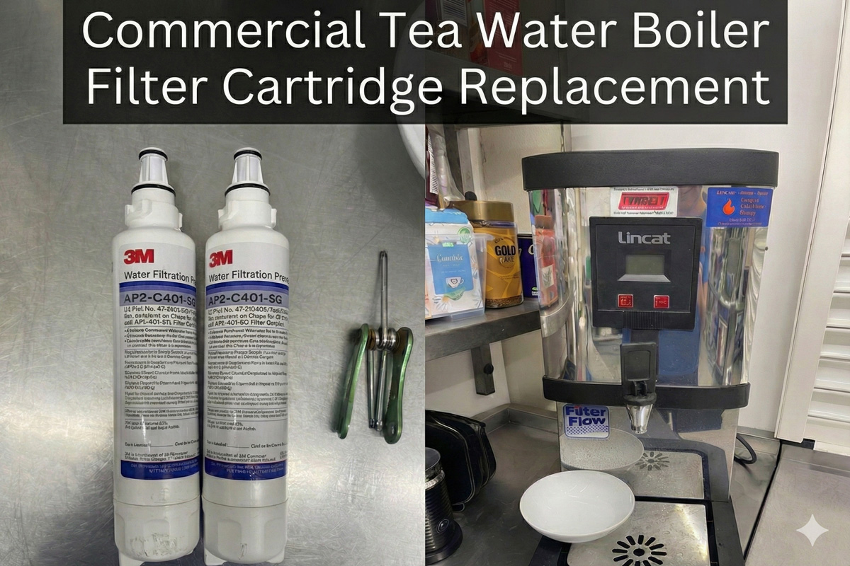 Commercial Tea Water Boiler Filter Cartridge Replacement