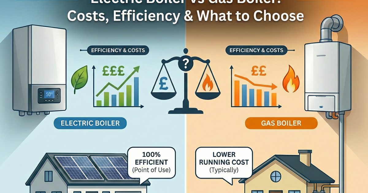 Electric Boiler vs Gas Boiler: Costs, Efficiency & What to Choose